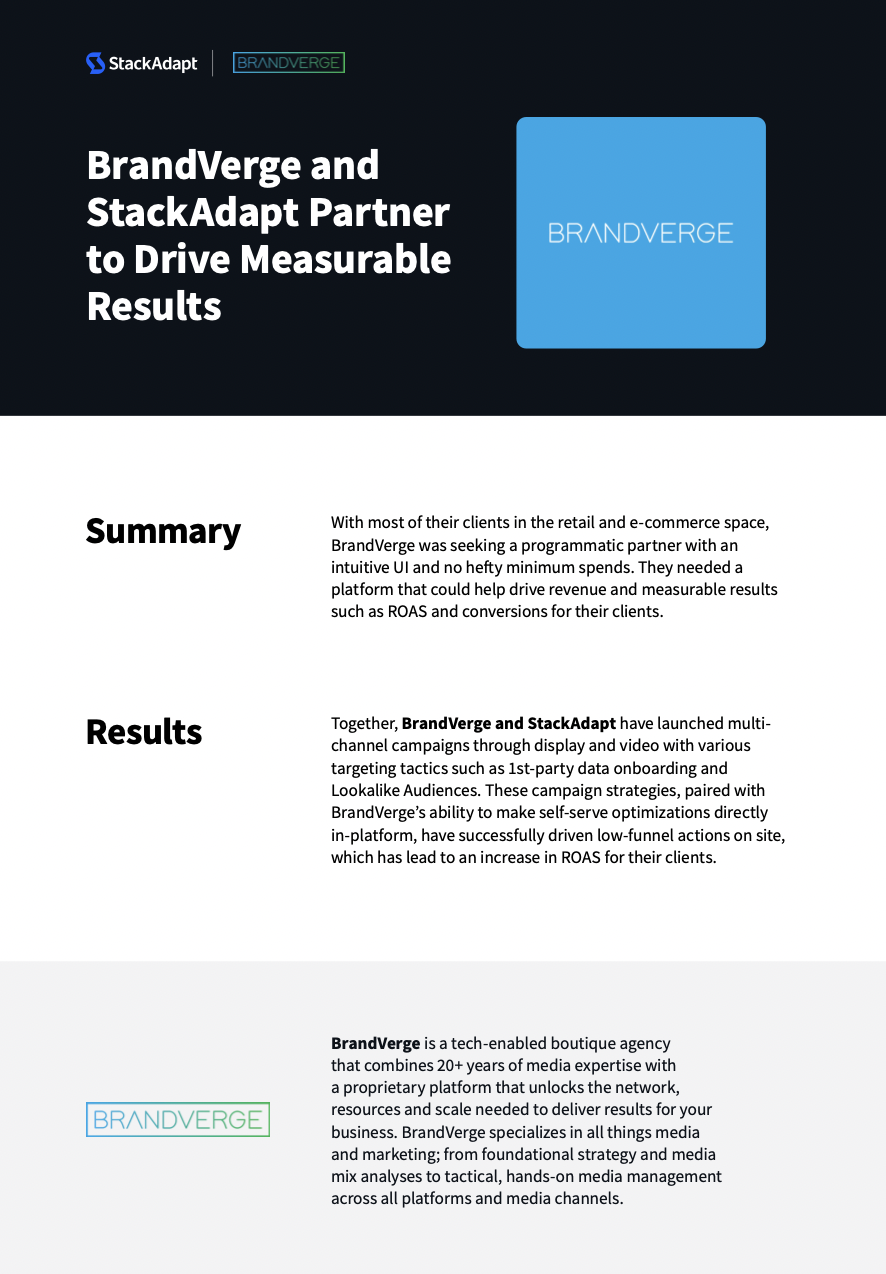 BrandVerge | Home | Tech-Enabled Media Agency NYC